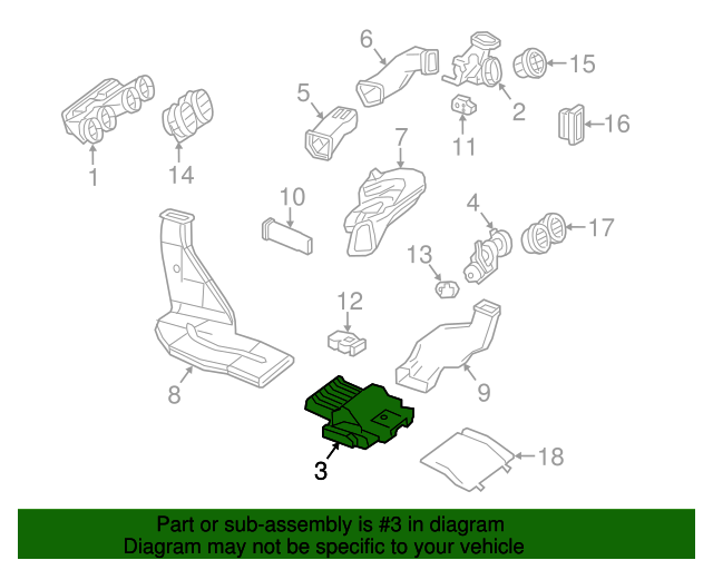 2013-2020 Mercedes-Benz Air Duct 222-830-42-00 | Mercedes-Benz Parts