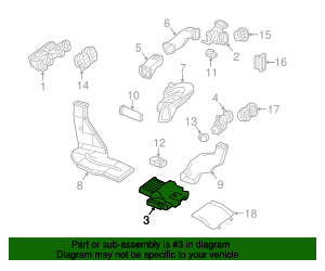 2013-2020 Mercedes-Benz Air Duct 222-830-42-00 | Mercedes-Benz Parts