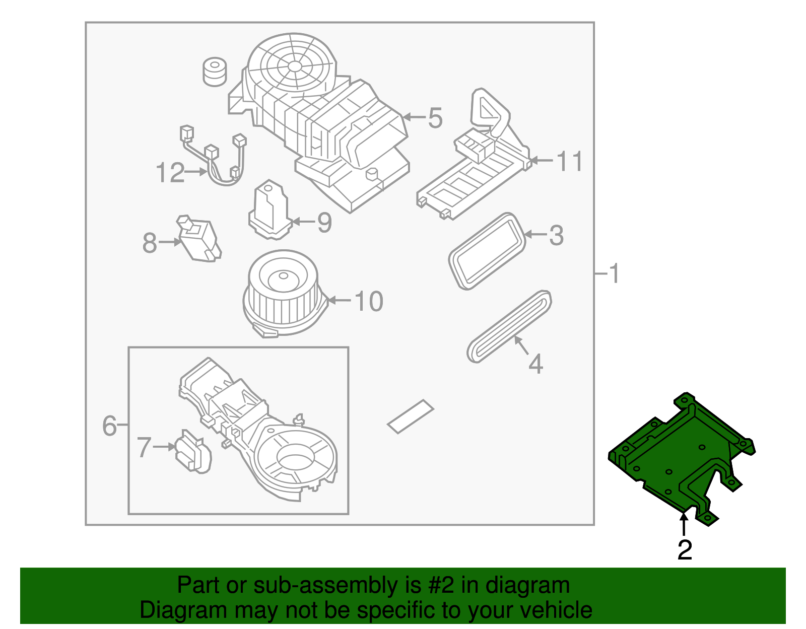 2013-2020 Nissan Pathfinder Blower Assembly Bracket 27175-3JA0A | Team ...
