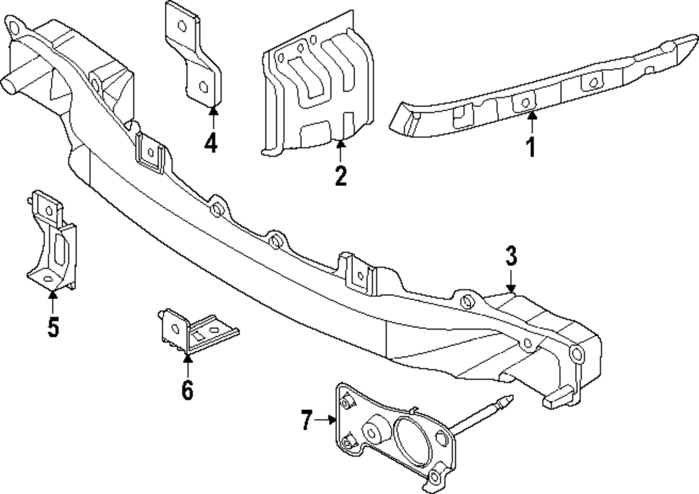 86636-P2510 - Center Bracket 2025 Kia Sorento | Kia.Parts
