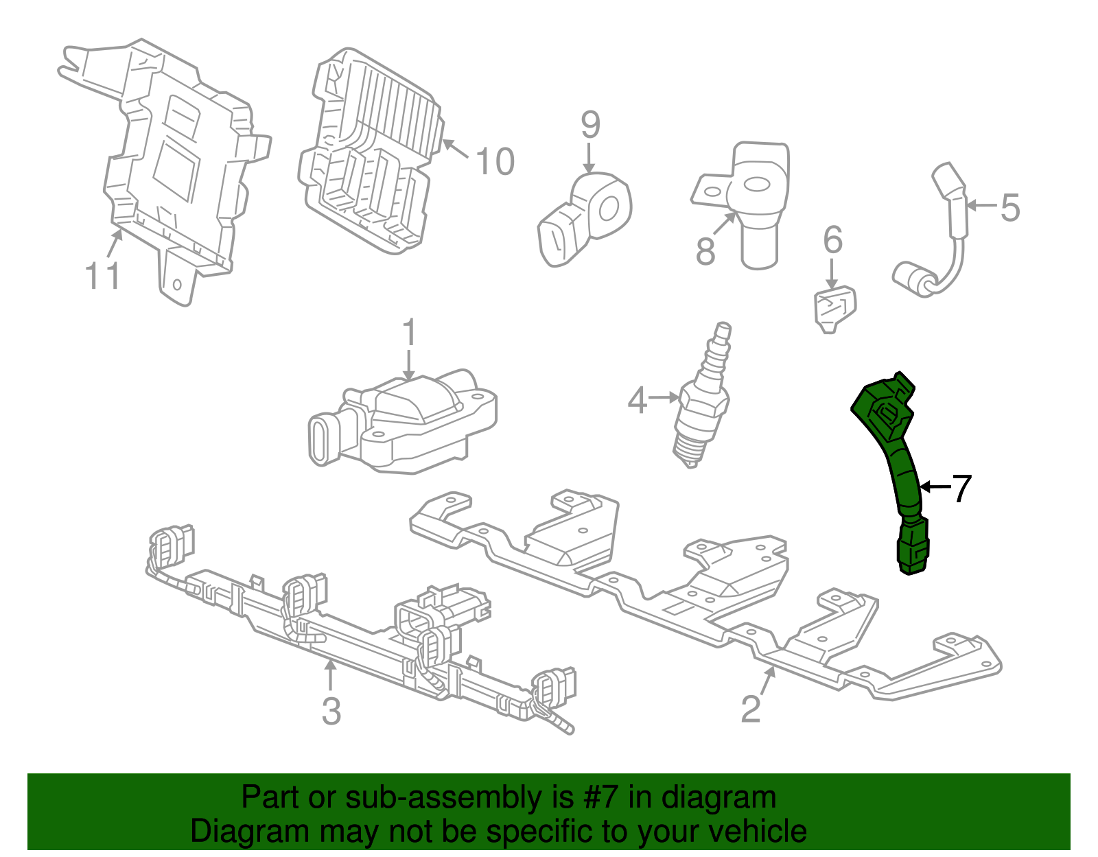12627501 - Camshaft Position Sensor Wire 2010-2015 GM | Big 3 Auto Parts