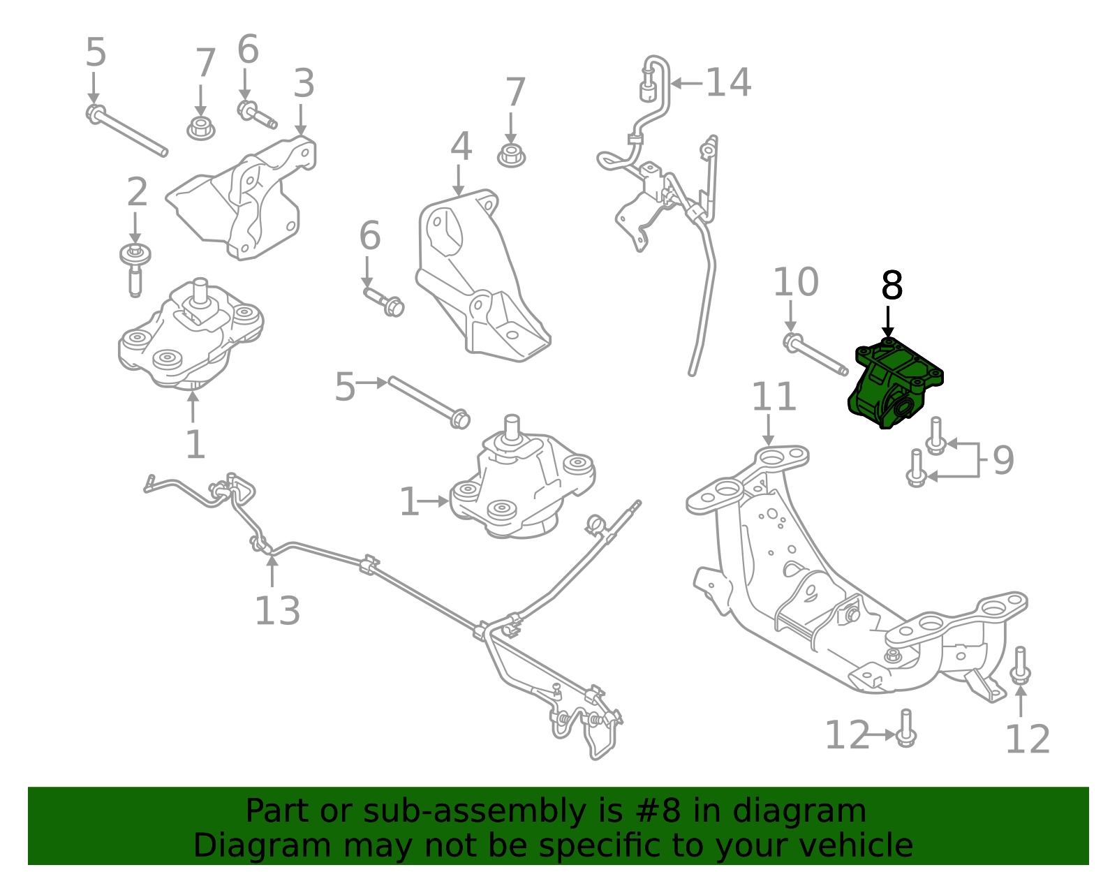 Genuine Trans Mount for 2016-2023 Land Rover | Land Rover Part ...