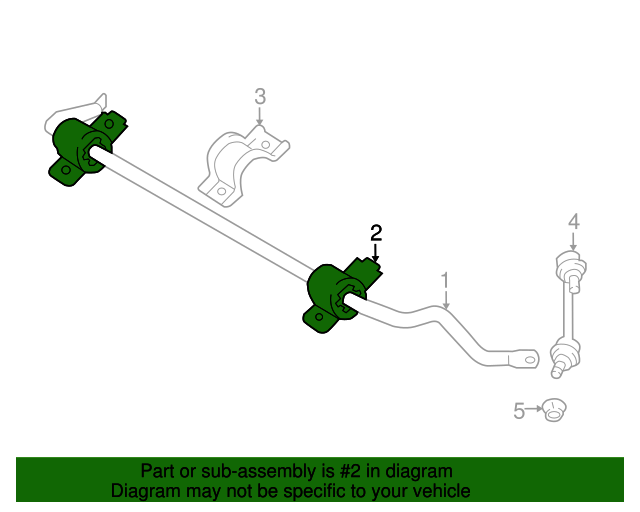 48818-30260 - Suspension Stabilizer Bar Bushing 2018-2020 Lexus ...