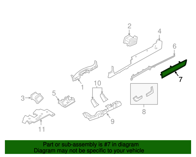2017-2023 Porsche Panamera Trim Molding 971-854-377-H-M9A | Porsche Marin