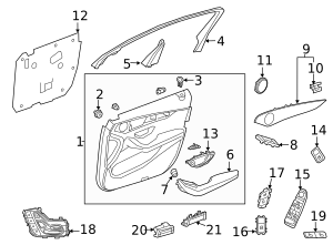 253-720-49-01 - Trim Molding 2020 Mercedes-Benz | Mercedes-Benz USA Parts