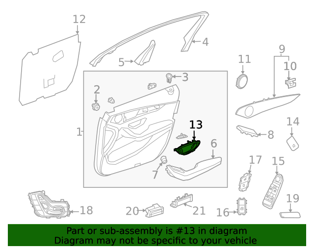 205-760-51-00-9051 - Handle, Inside 2020-2022 Mercedes-Benz | Mercedes ...