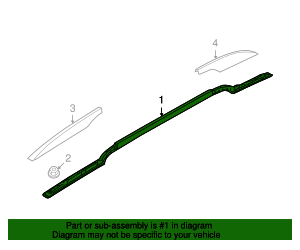 87270-1D500 - Roof Rack 2009-2010 Kia Rondo | Kia.Parts Store