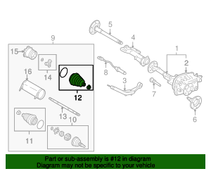 1998-2013 GM Inner Boot 26062615 GM | GMPartsDirect.com