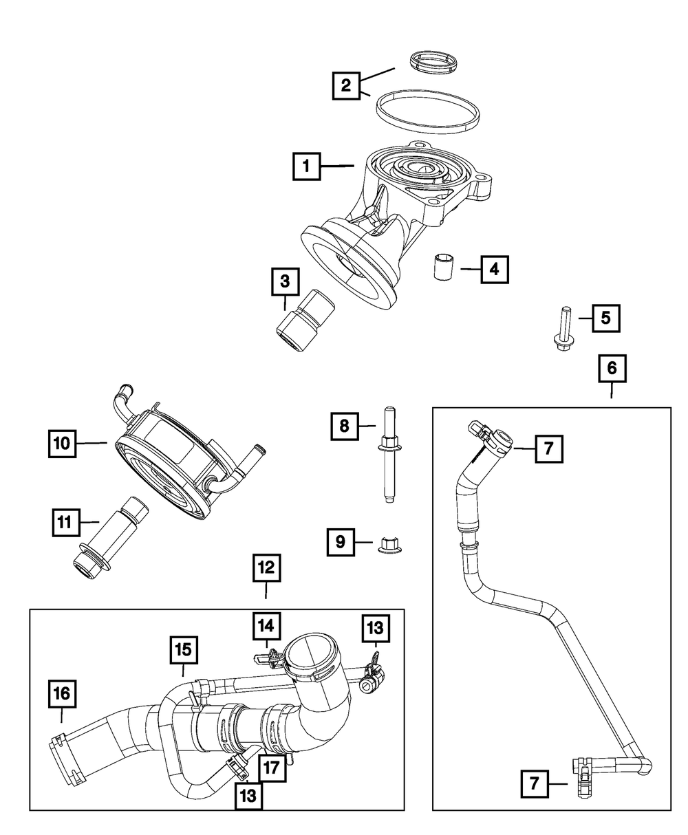 2017-2024 Ram Radiator Outlet Hose 68571918AA | My Mopar Parts