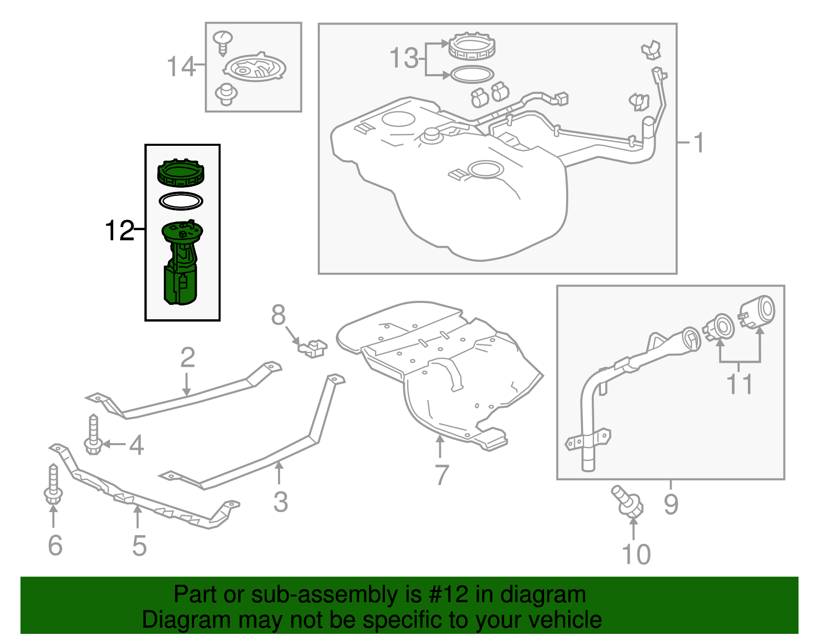 17045-TG7-A11 - Module Set Fuel Pump - 2019-2021 Honda | Genuine Honda ...