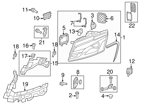 Headlamp Components for 2012 Audi Q5 | OEM Parts Online
