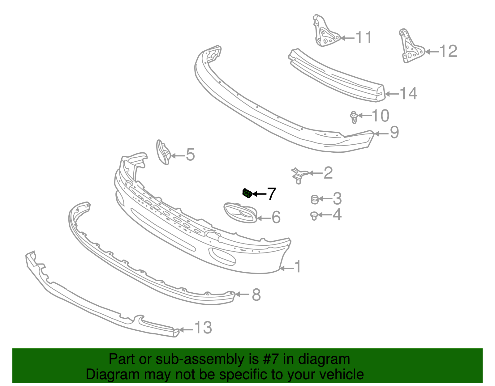 Genuine Toyota License Plate Bracket (Front) part# 52121-0C010 for 2000 ...