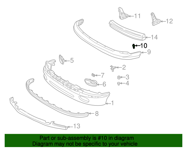 1992-2006 Toyota Bumper Cover Clip 90467-09101 | Toyota Parts Center