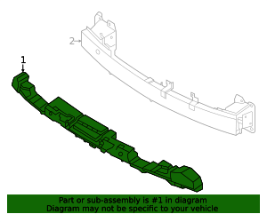 2022-2024 Hyundai Tucson Bumper Impact Absorber 86521-CW000 | OEM Parts ...