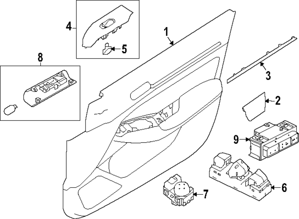 2021-2025 Nissan Altima Trim Molding 80930-6CA0A | My Nissan Part