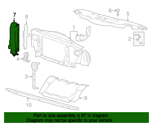 4L3Z-8310-AA - Air Deflector 2004-2008 Ford | AutoNation Parts