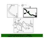 2013-2015 Chevrolet Camaro Engine Oil Cooler Coolant Outlet Hose ...