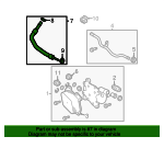 2010-2011 Chevrolet Camaro Engine Oil Cooler Inlet Hose Kit with Hose ...