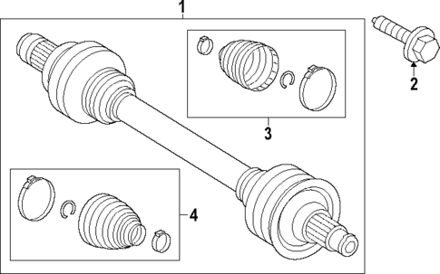 Drive Axles for 2023 Mercedes-Benz EQS 450+ SUV | Mercedes-Benz Classic ...