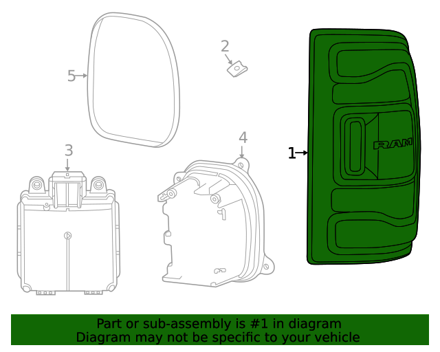 Lamp 68548942AA | TascaParts.com