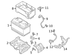 2020 Kia Telluride Battery 37110-C2802 | TascaParts.com