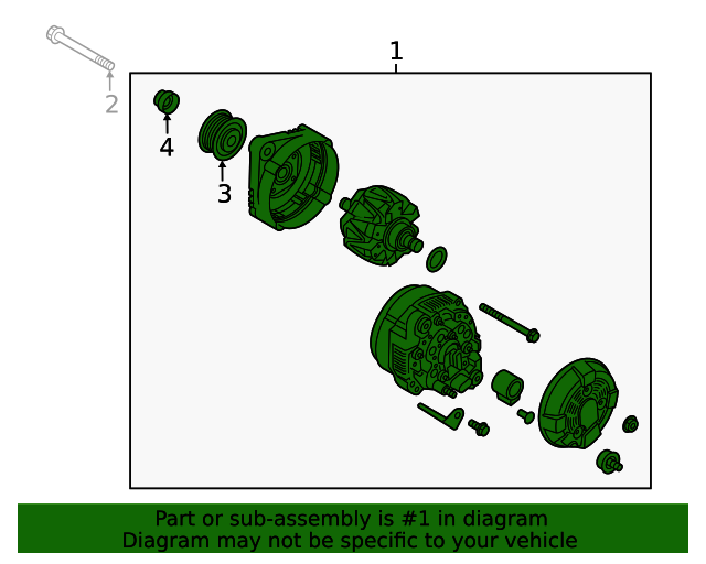 Genuine Alternator for 2021-2023 Hyundai | Part# 37300-2SGC1 | Hyundai ...