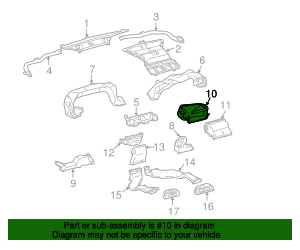 2004-2010 Toyota Sienna Air Duct 87201-08050 | OEM Parts Online