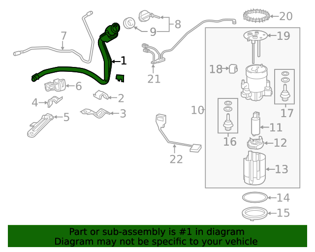 77201-0E110 - Filler Neck - 2016-2022 Lexus RX350 | DiscMonster