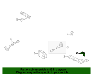 2007-2015 Audi Q7 Siren Bracket 7L0-971-457-A | Audi USA Parts