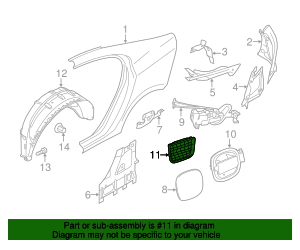 2011-2018 Volvo Quarter Panel Vent 31418702 | AutoNationParts.com