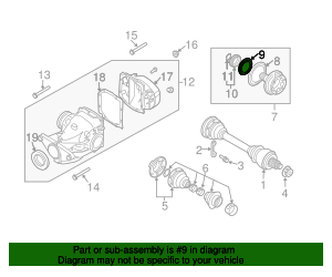 Genuine BMW 33-13-1-214-447 | Axle Assembly Dust Cap | FREE Shipping on ...
