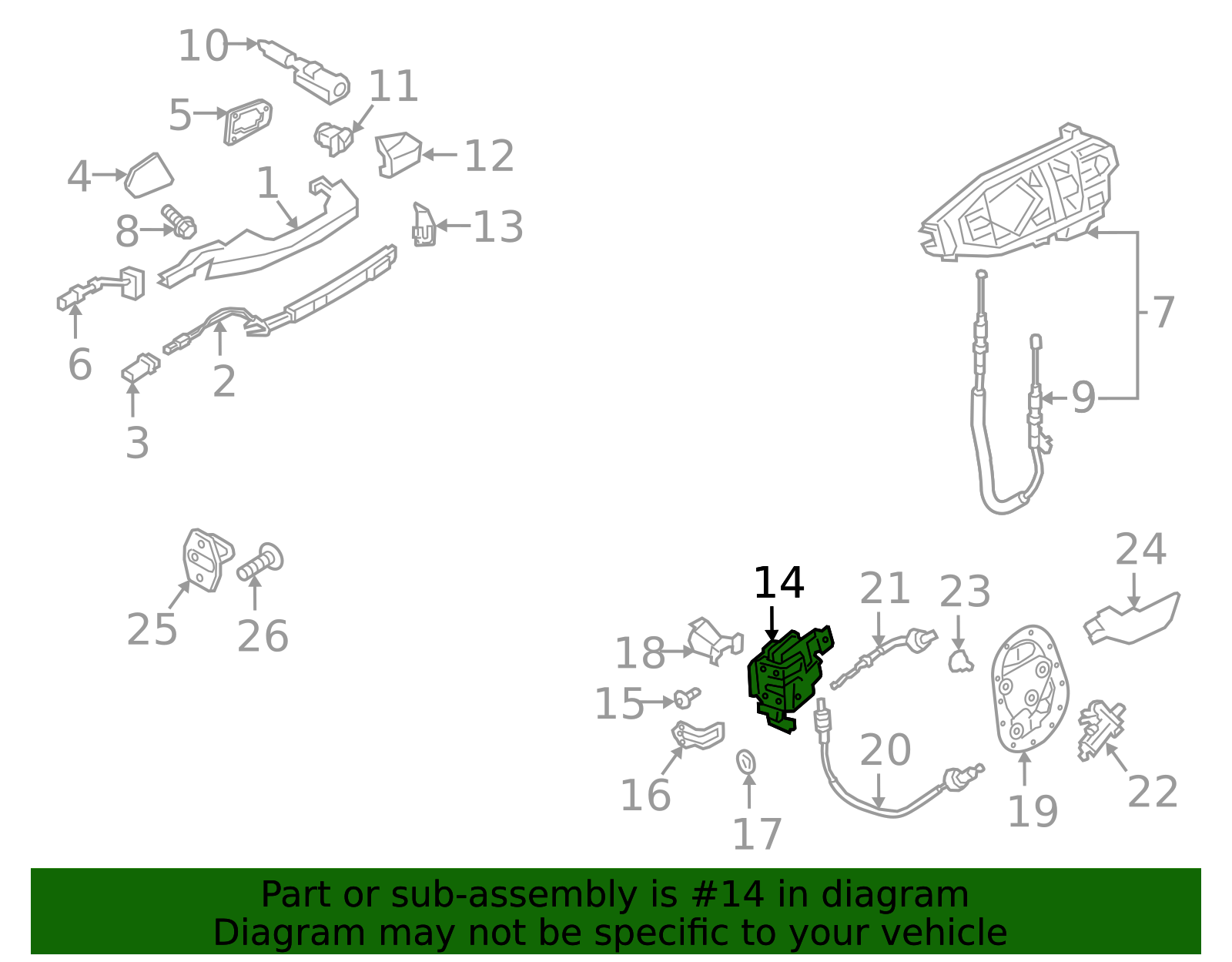 2019-2025 Audi Door Lock Actuator Motor 4K1-837-015-L | Retail Performance Auto Parts