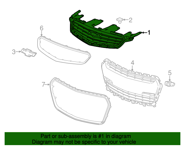 2014-2015 Chevrolet SS Phantom Black Front Grille 92264782 | GM Parts ...