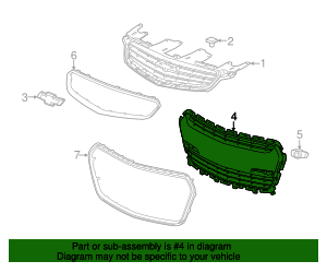 2014-2015 Chevrolet SS Phantom Black Front Lower Grille 92276168 ...