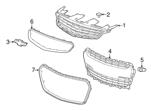 2014-2015 Chevrolet SS Phantom Black Front Grille 92264782 | TascaParts.com