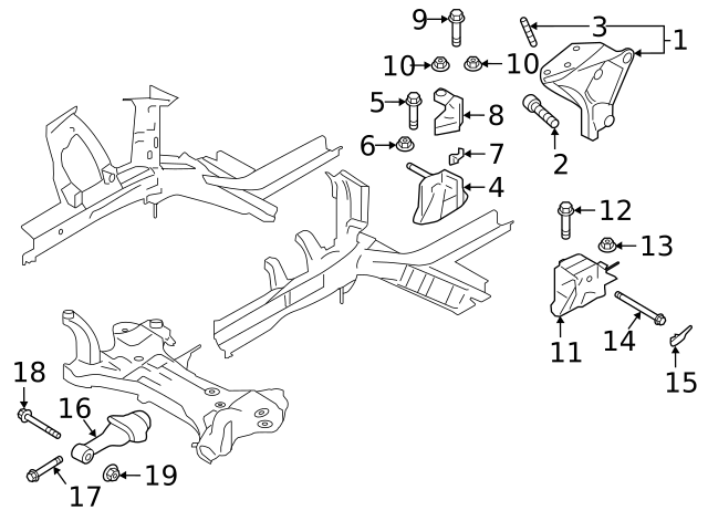 Genuine Trans Mount for 2019-2021 Hyundai | Part# 21830-J3000 | Hyundai ...