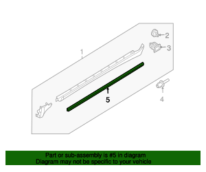 2003-2014 Volvo XC90 Sealing Strip 30653724 | GetOEMParts.com