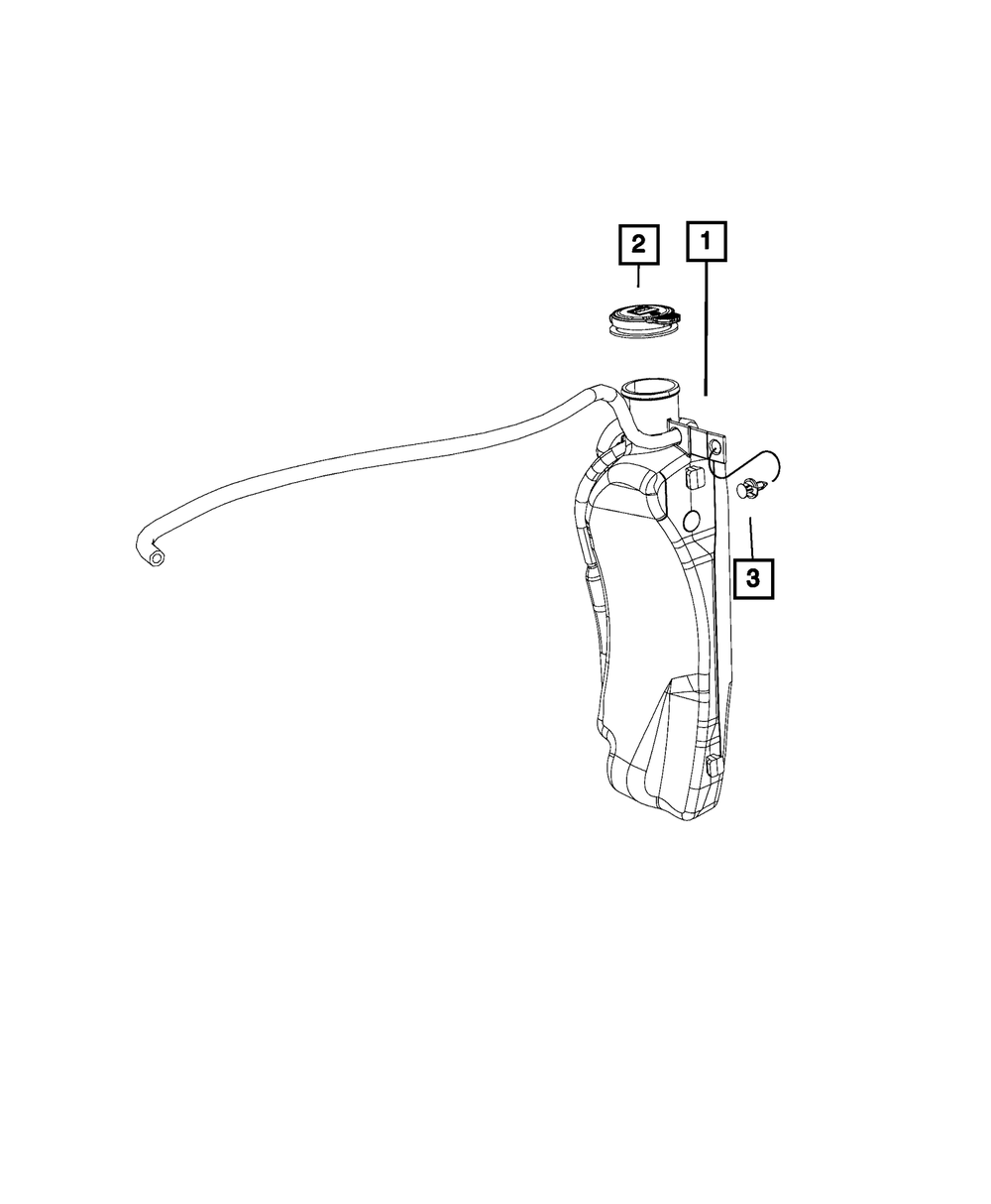 2012-2018 Jeep Coolant Recovery Bottle 68091500AE | Wholesale MOPAR