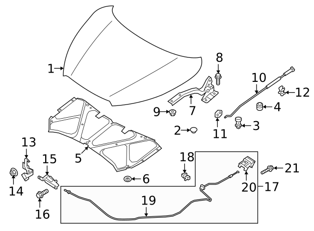 65622-5RL0A - Release Handle 2018-2024 Nissan | Nissan Parts ...