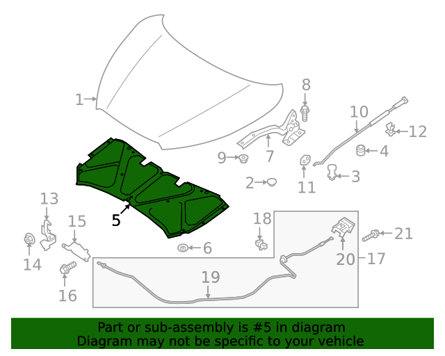 2018-2024 Nissan Kicks Insulator 65840-5RB0A | TascaParts.com