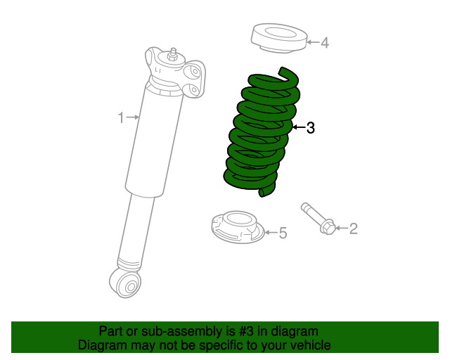 2016-2021 GM Rear Coil Spring 23136675 | GMPartsDirect.com