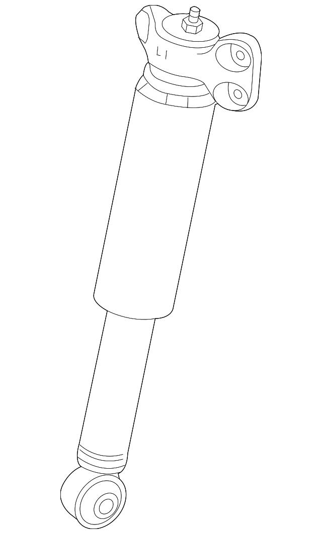 2013-2019 Cadillac ATS Rear Passenger Side Shock Absorber with Upper ...