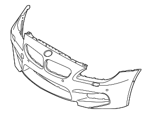 51118056810 - 2016-2018 BMW M6 Bumper Cover (51-11-8-056-810) | BMW of ...