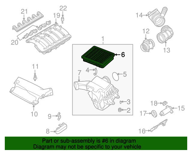 1992-2006 BMW Engine Air Filter 13721730449 | OEM Parts Online