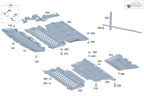 Engine Compartment Lining for 2025 Mercedes-Benz EQE SUV AMG | Mercedes ...