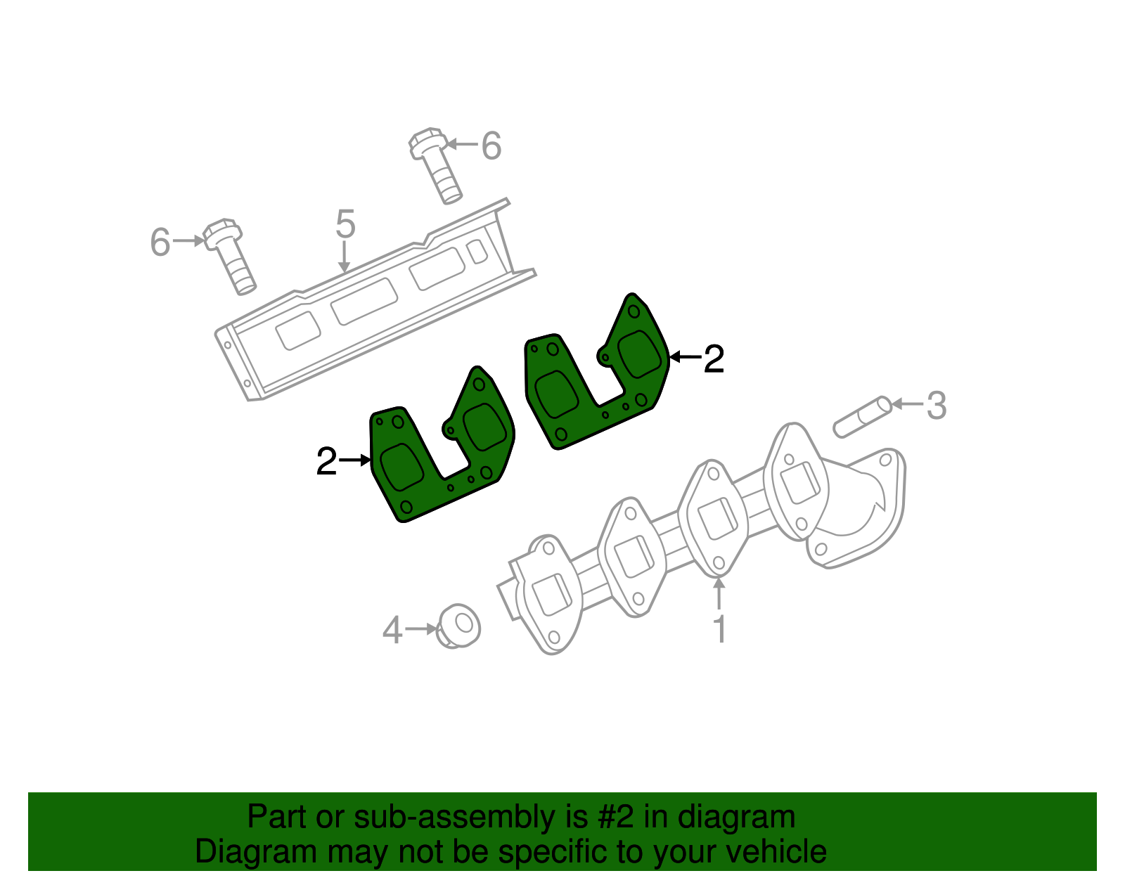 2010-2022 Ford Manifold Gasket BC3Z-9448-B | Ford OEM Parts Online