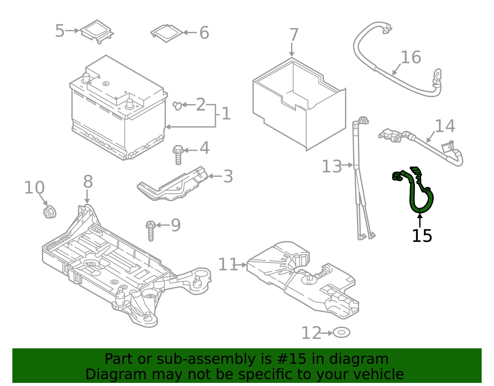 2018-2025 Volkswagen Control Cable 5Q0-915-181-K | VW Direct Auto Parts