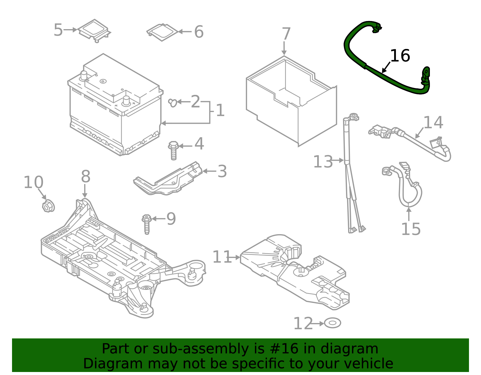 2019-2025 Volkswagen Ground Cable 5Q0-971-250-AH | VW Direct Auto Parts