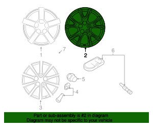 2010-2015 Mazda MX-5 Miata Wheel, Alloy 9965-68-7070 | Mazda-Parts