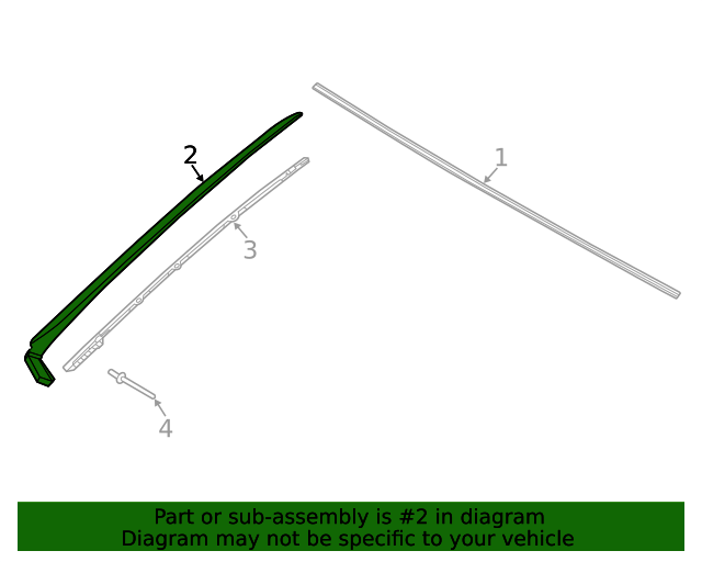 2020-2023 Hyundai Sonata Outer Molding 86131-L1100 | OEM Parts Online